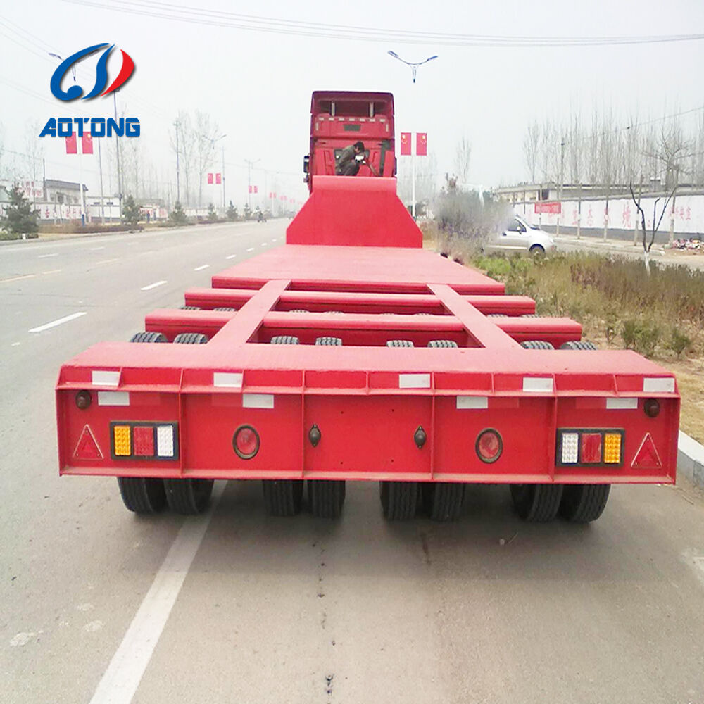 Line Axle Lowbed Semi Trailer Supplier